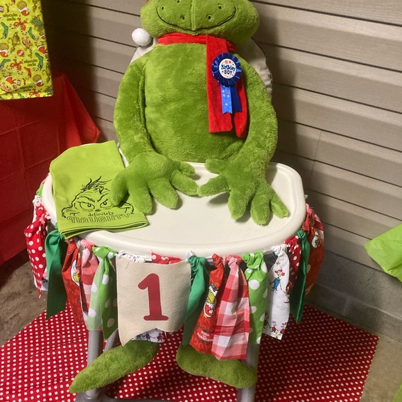 The Grinch | Other | Grinch St Birthday Banner High Chair The 1 Can Be ...